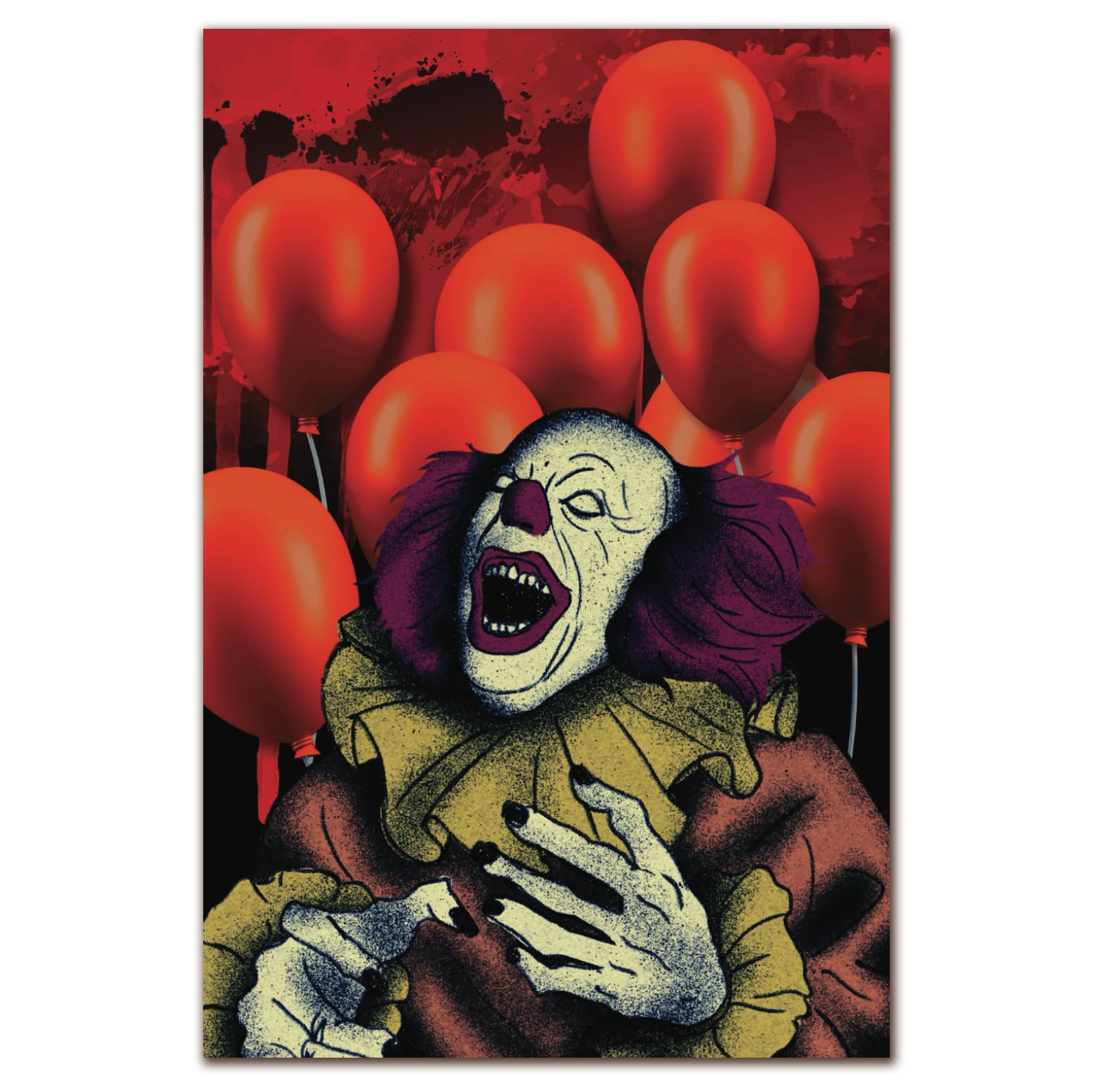 Scary Clown Journal by Aurora Random | Glitch Gifts and Novelties
